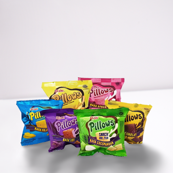 Wafer pillow Oishi Pillows Snack (10x8gr) cemilan enak dan murah ...