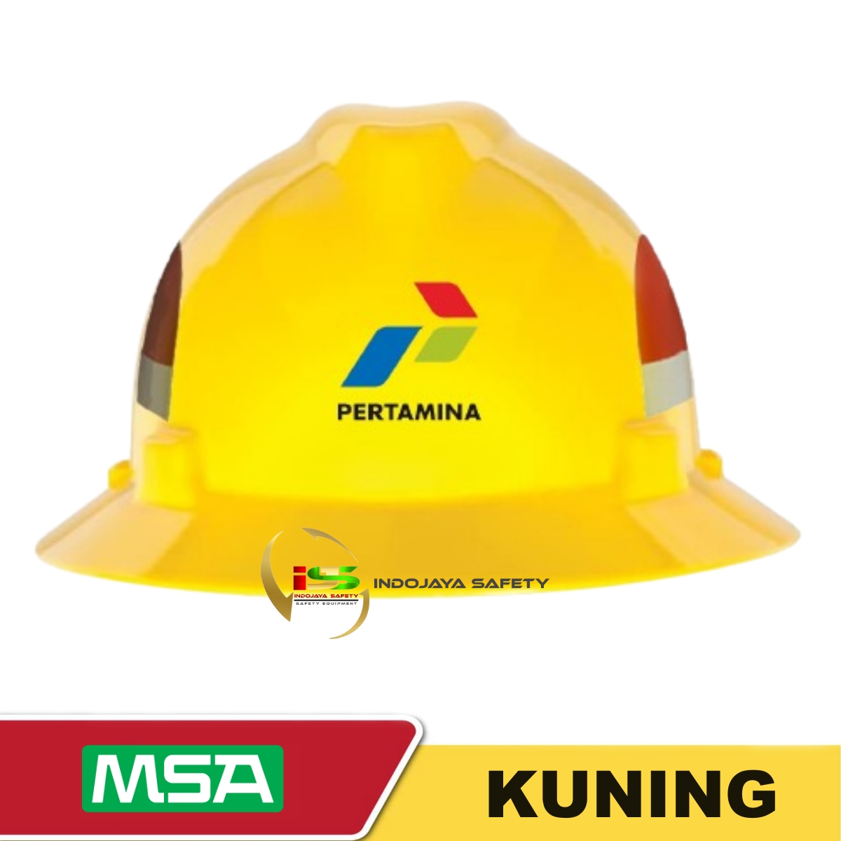 Helm Safety MSA Full Brim Original Fastrack Logo Pertamina - Safety ...