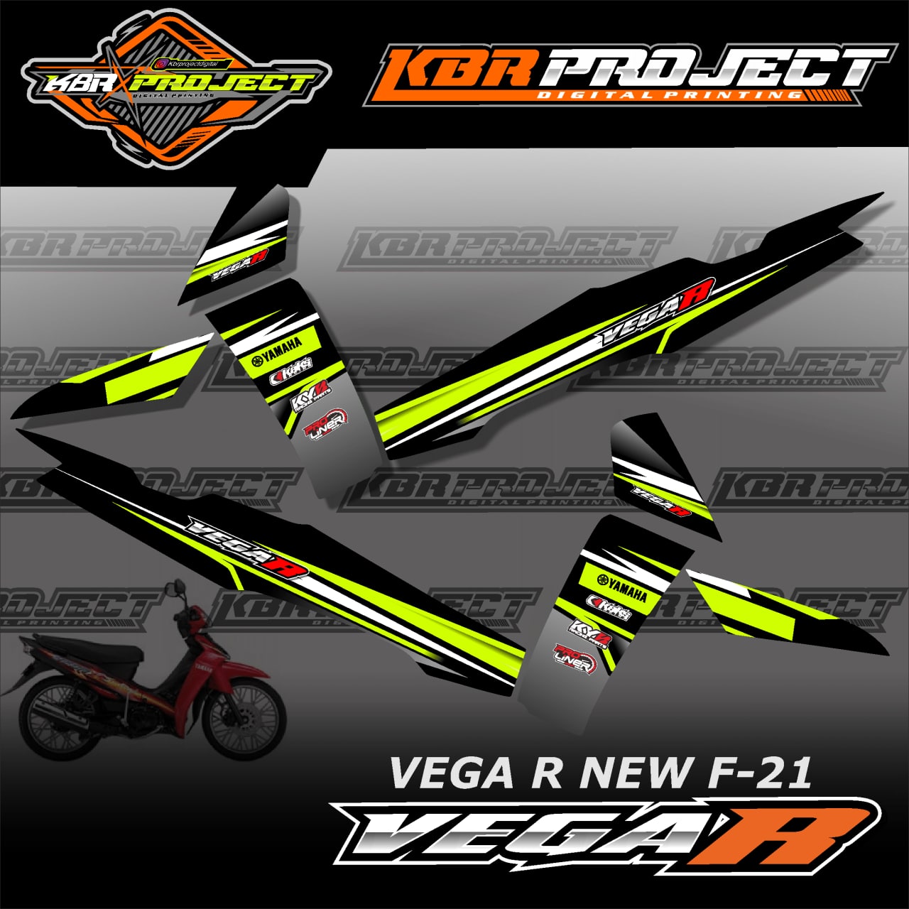 [COD] Stiker VEGA striping VEGA R NEW motor YAMAHA motor sticker ...