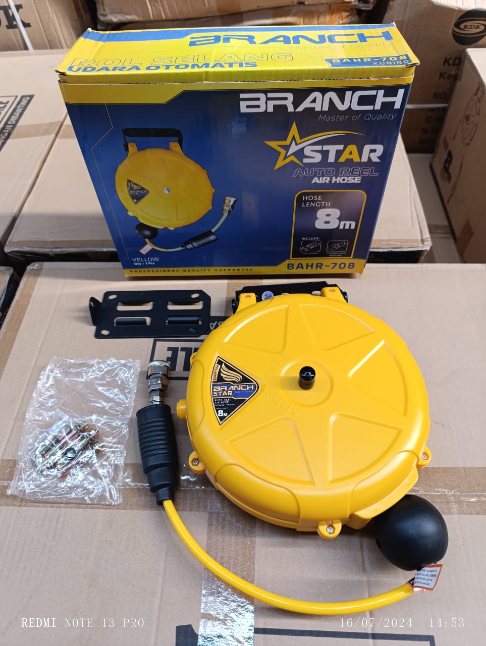 Air Hose Reel Selang Compresor Angin Otomatis Panjang 8 Meter/ Selang ...