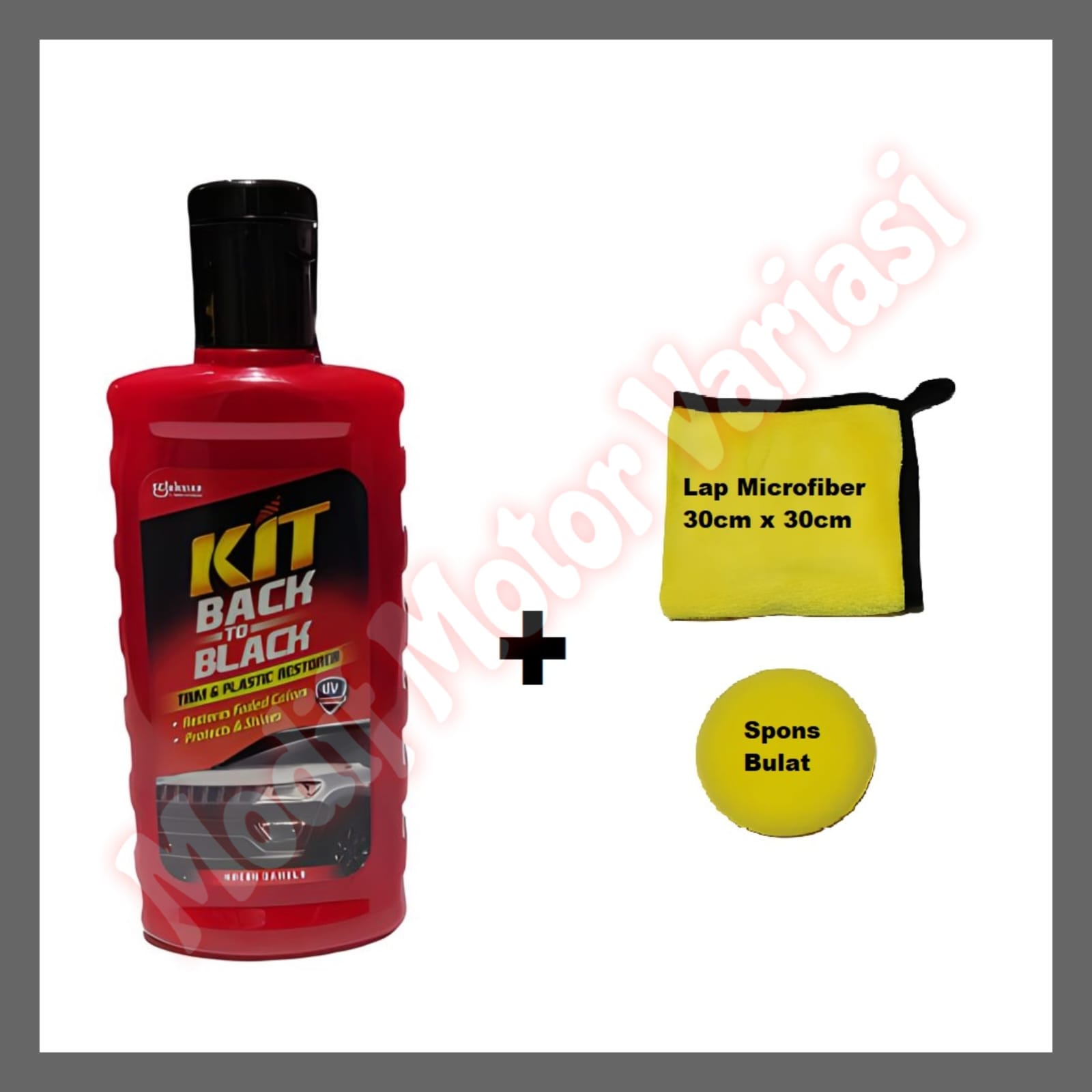 KIT BACK TO BLACK 250ML PENGHITAM TRIM PLASTIK Mobil & Sepeda Motor ...