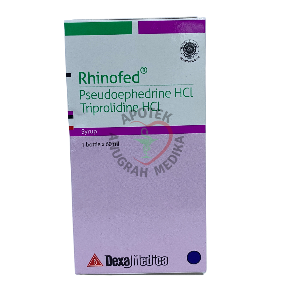 Rhinofed Sirup 60 mL - Obat Flu, Pilek, Demam, Hidung Tersumbat ...
