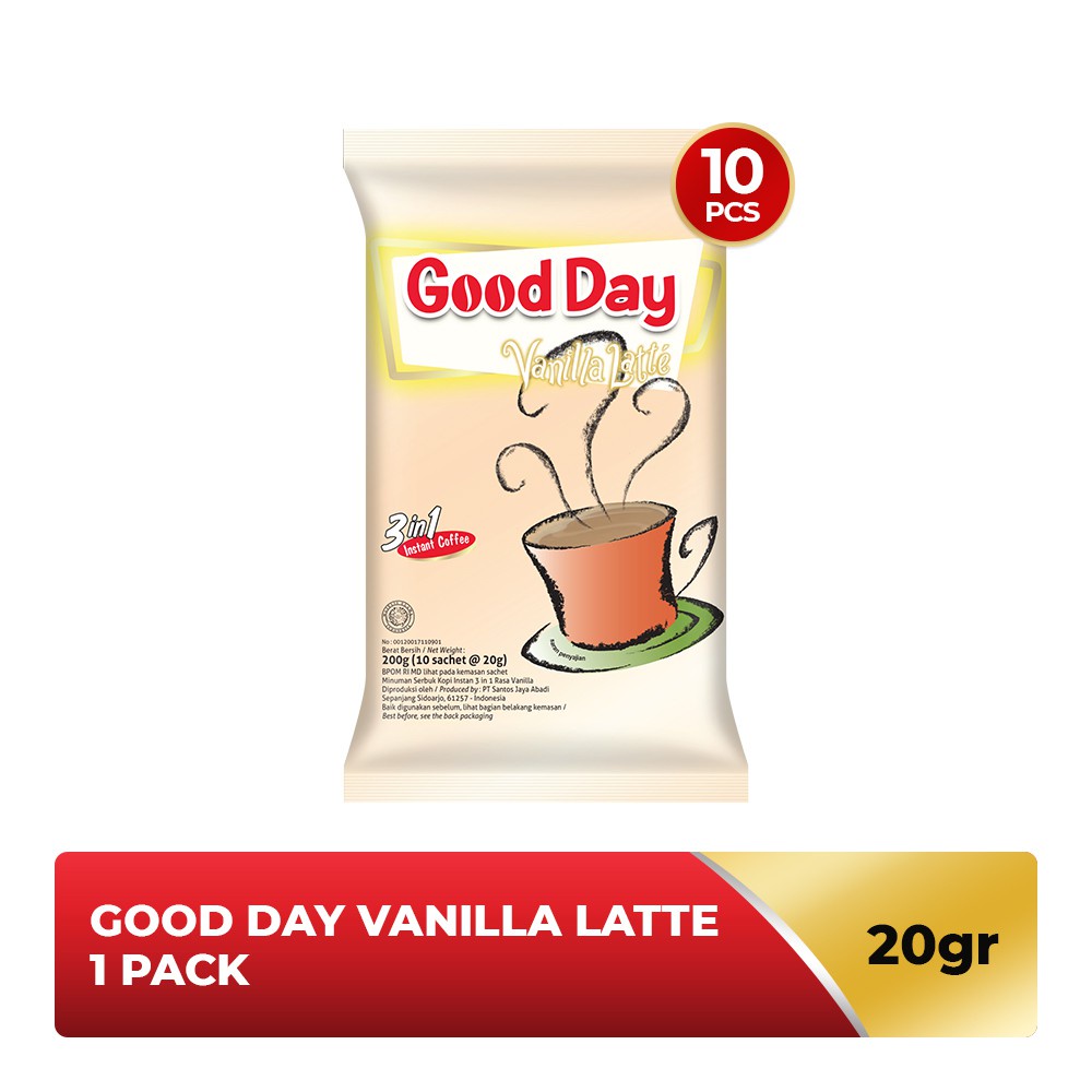 GOOD DAY VANILLA LATTE ISI 10 SACHET | Lazada Indonesia GOOD DAY VANILLA LATTE ISI 10 SACHET | Lazada Indonesia