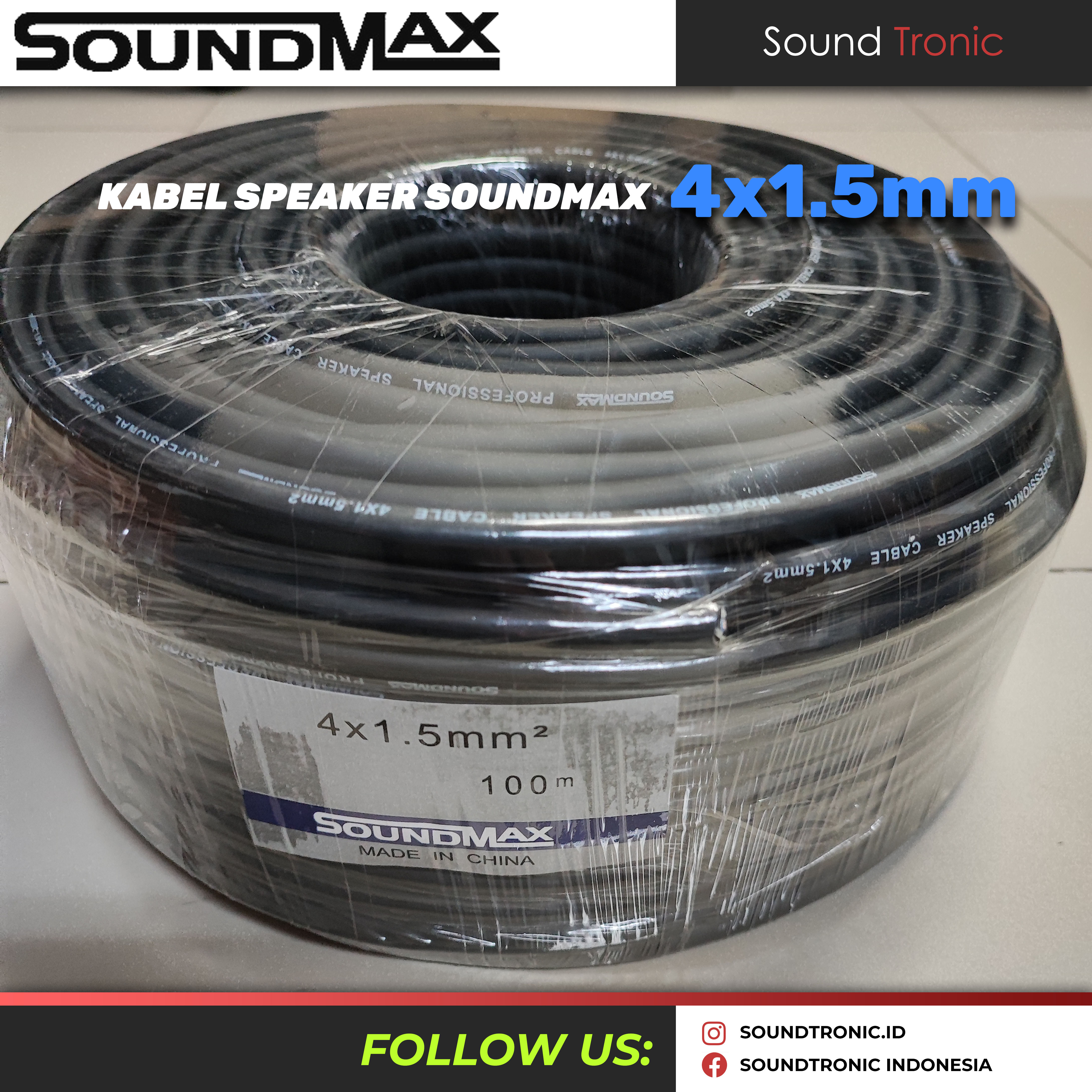 Kabel Speaker SOUNDMAX 4x1.5 Meteran | Lazada Indonesia