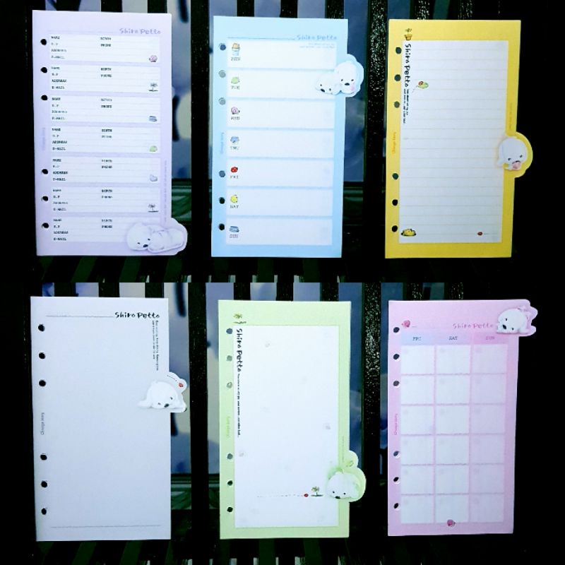 (ORANGE STORY) 6 LEMBAR A6 Kertas file isi binder loose leaf karakter ...