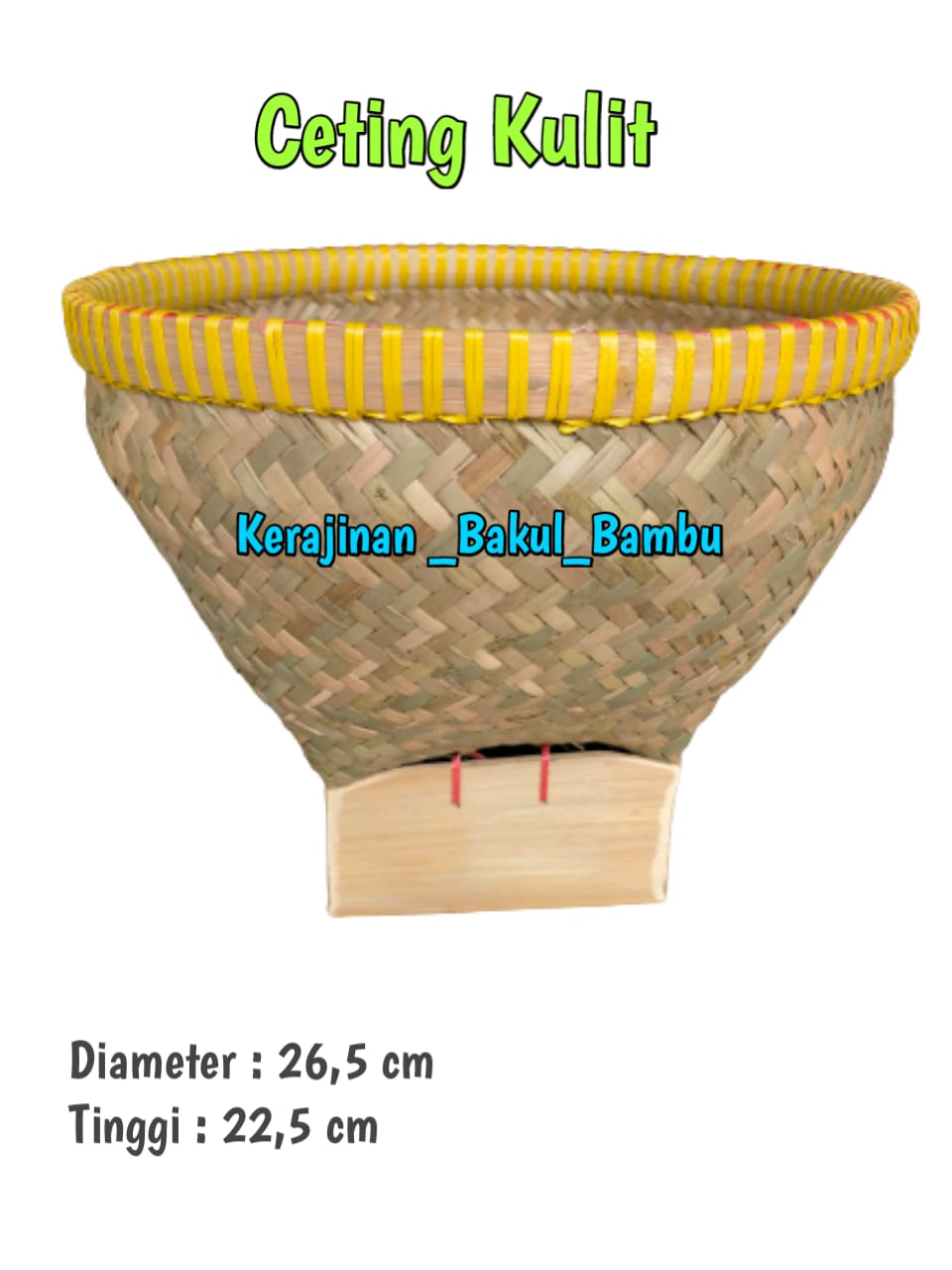 Bakul Nasi CETING KULIT Bakul Bambu Murah BOBOKO kerajinan tangan bambu tradsional tempat ...