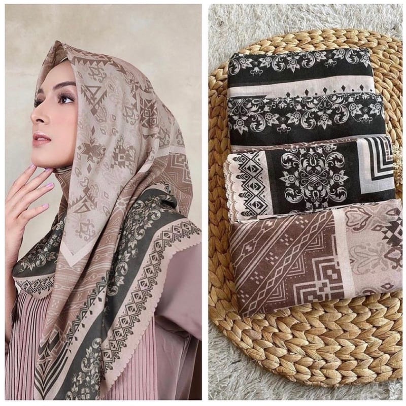 Kerudung Segi Empat Mewah Elegan / Hijab Segi Empat Motif / Jilbab Segi ... Kerudung Segi Empat Mewah Elegan / Hijab Segi Empat Motif / Jilbab Segi ...