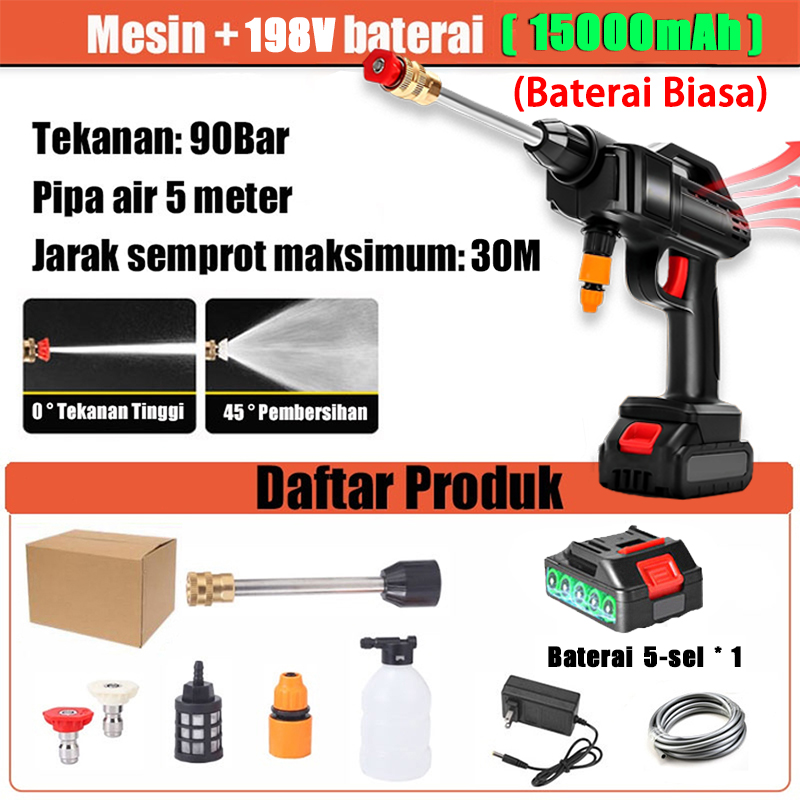 Cuci Mobil Tanpa KabelAlat / Alat steam cuci motor & mobil Jet Cleaner ...
