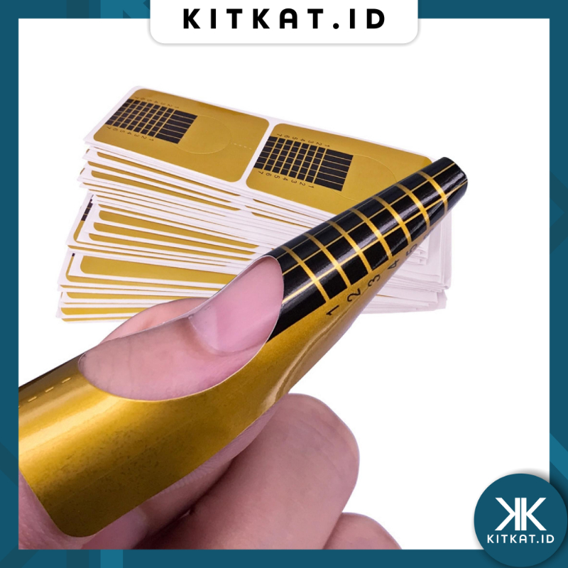 KK Cetakan Kuku Extension Nail Art Form Gel Extension Acrylic Kertas ...