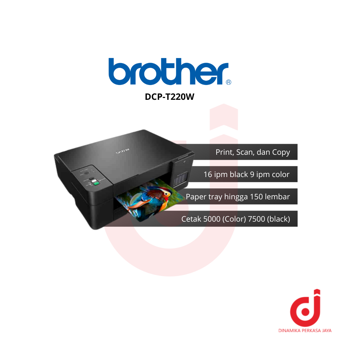 Printer Brother DCP-T220 Print Scan Copy T-220W Garansi Resmi 3 Tahun ...