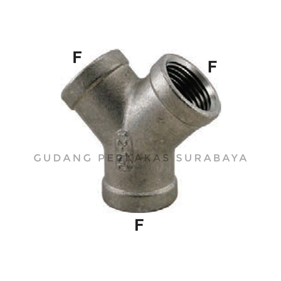 Y CONNECTOR SUS304 SAMBUNGAN DRAT DALAM CABANG 3 PIPA STAINLESS 3 WAY ... Y CONNECTOR SUS304 SAMBUNGAN DRAT DALAM CABANG 3 PIPA STAINLESS 3 WAY ...