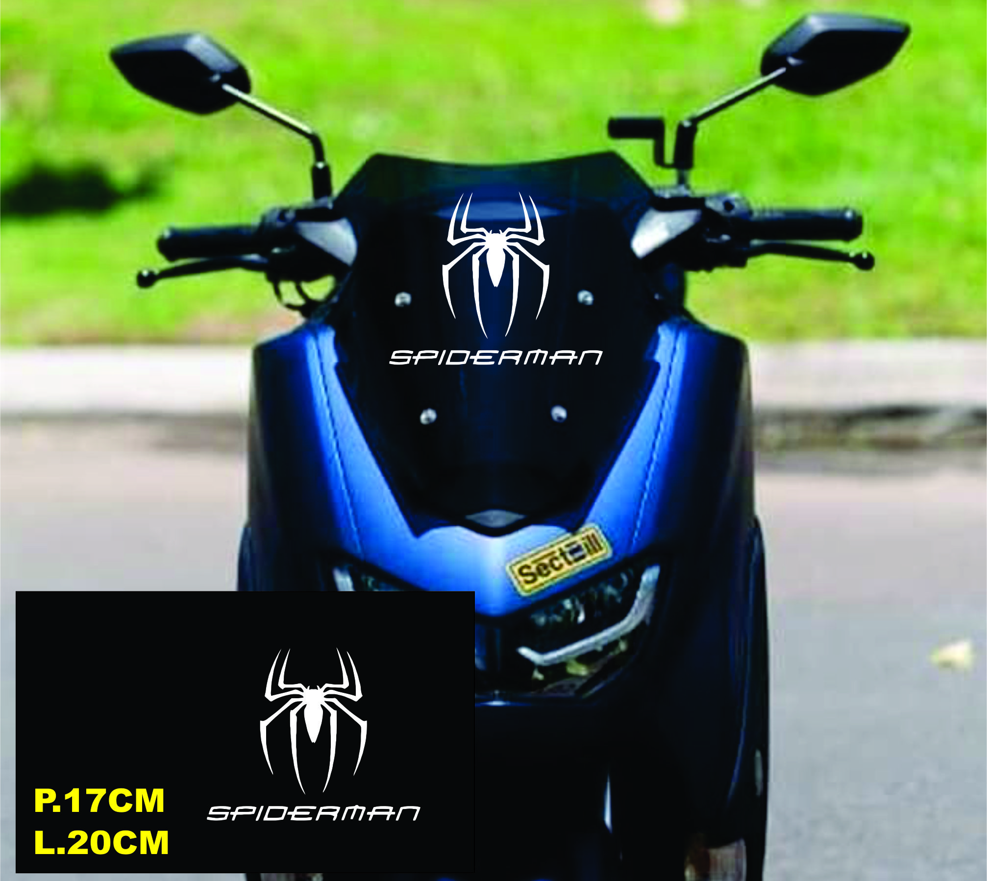 STICKER cutting stiker MOTOR VISOR NMAX LEXY PCX STICKER GAMBAR ...