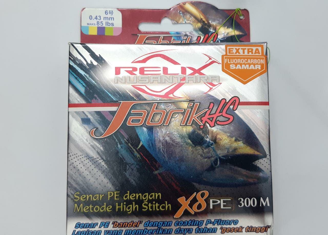 Indofishing SENAR PANCING BENANG PE JABRIK HS X8 MULTICOLOUR 300M RELIX ...