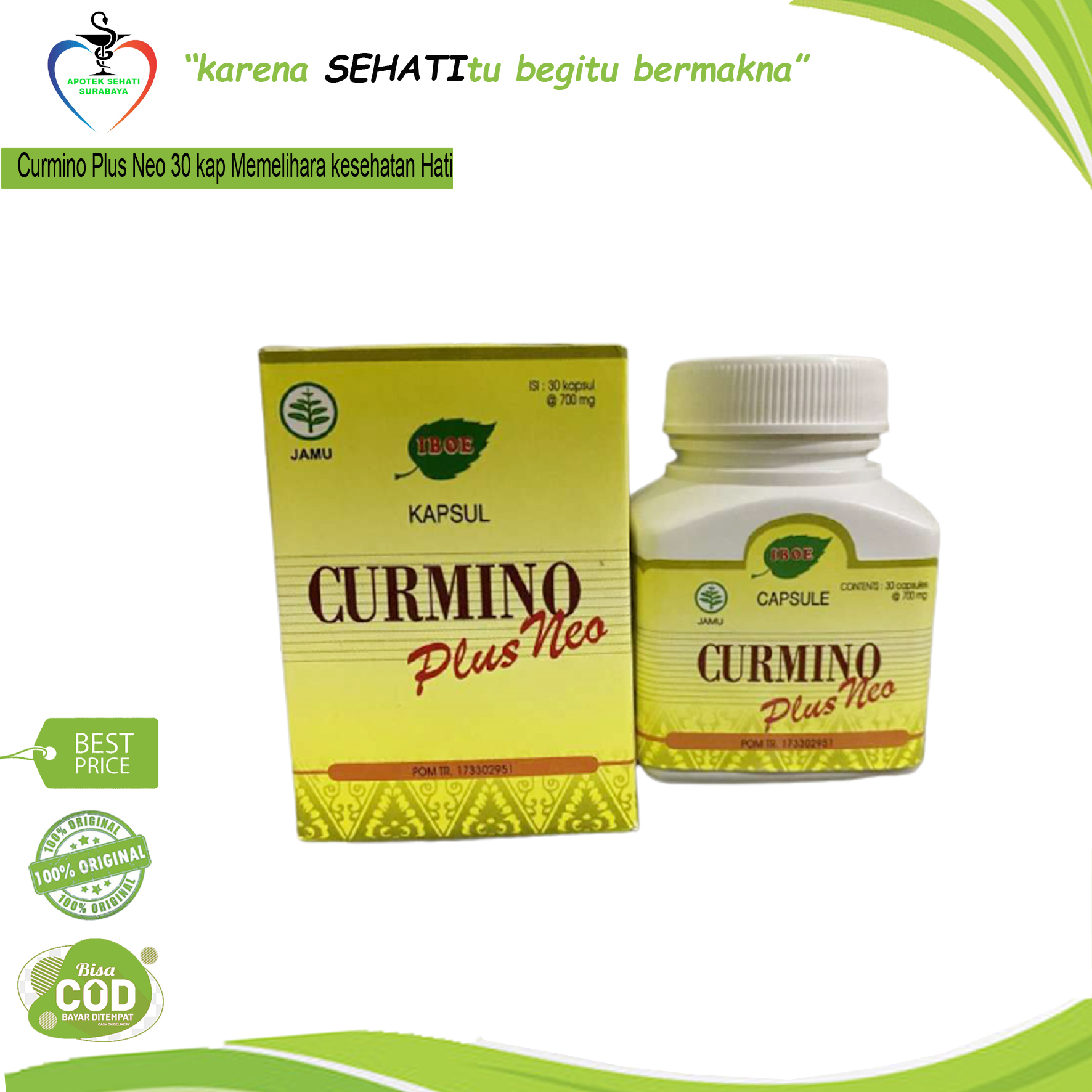 Curmino Plus Neo Jamu Iboe Isi 30 Kapsul Herbal Daya Tahan Tubuh ...