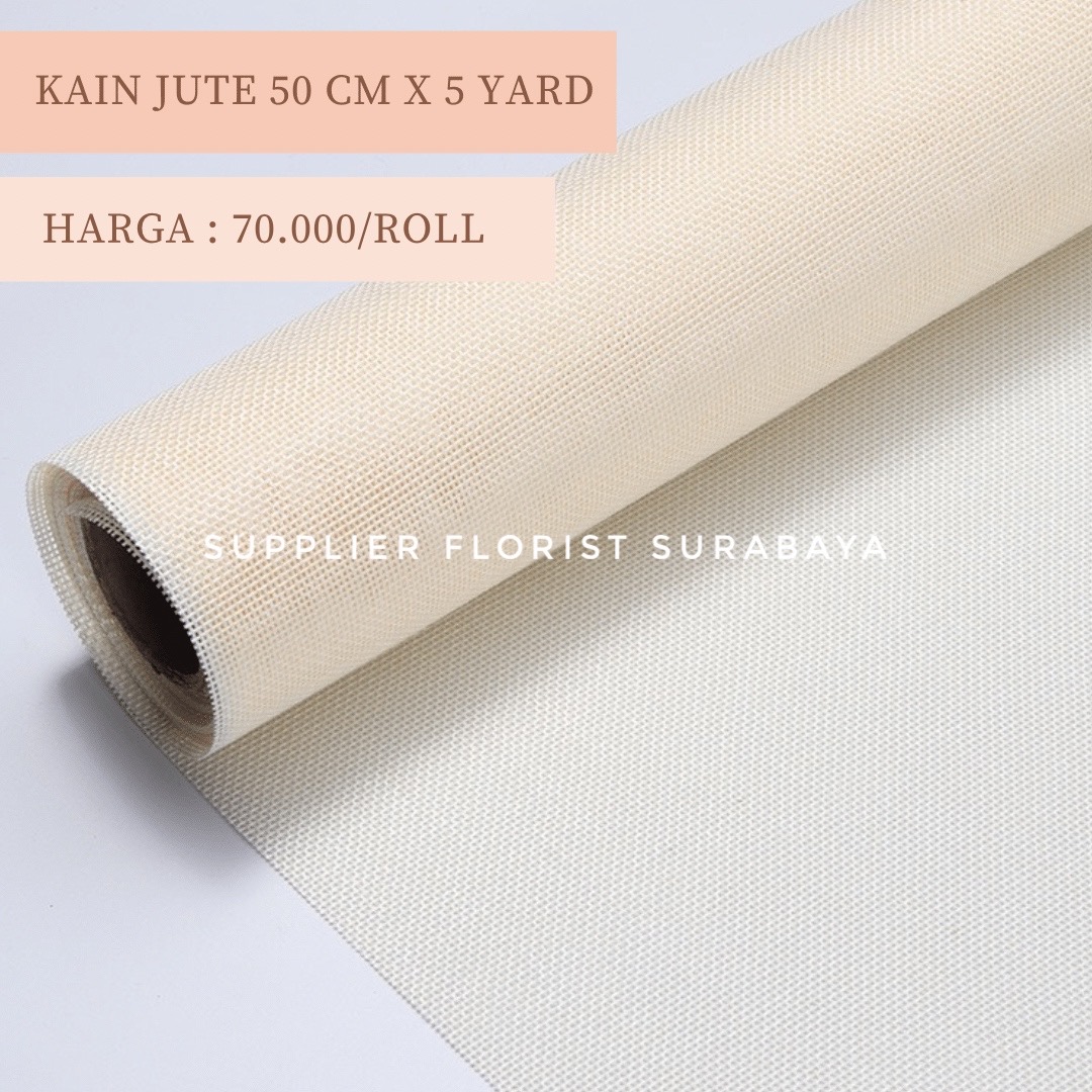 Flower Wrap Bunga Paper Jute Korea / Karung Goni / Mesh Roll / DIY ...