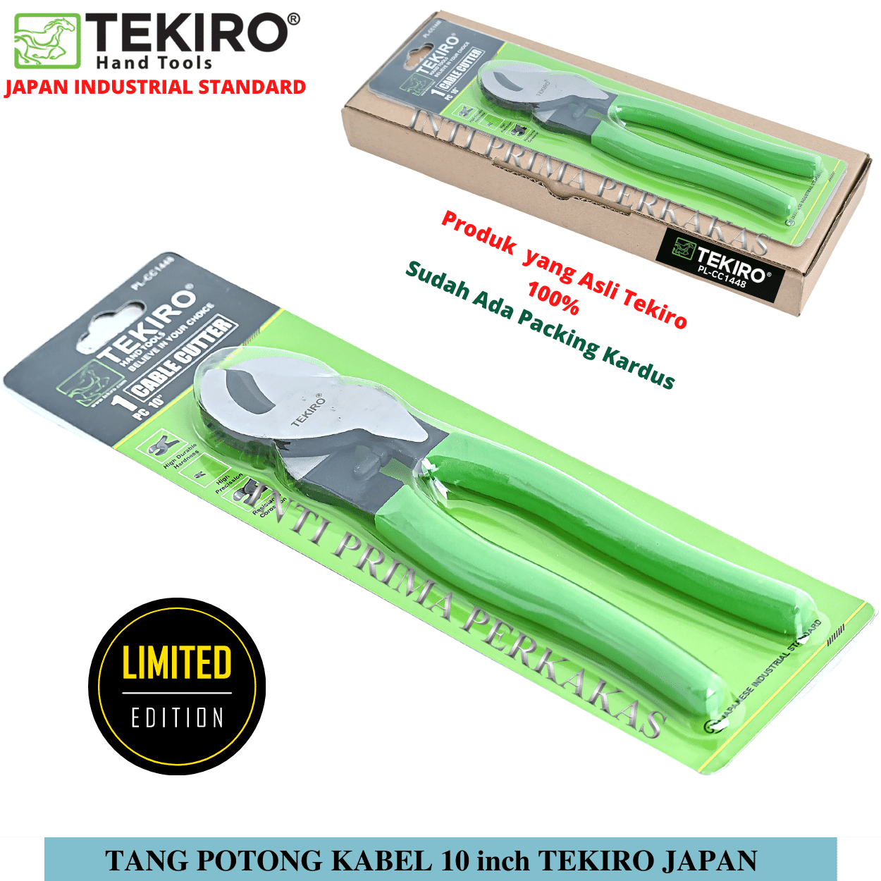 Tekiro Tang Potong Kabel 10 Inch Cable Cutter Potong Kawat Sling Baja ...