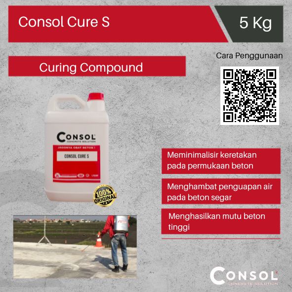 Consol Cure S Larutan Curing Compound Untuk Melindungi Beton Dari ...