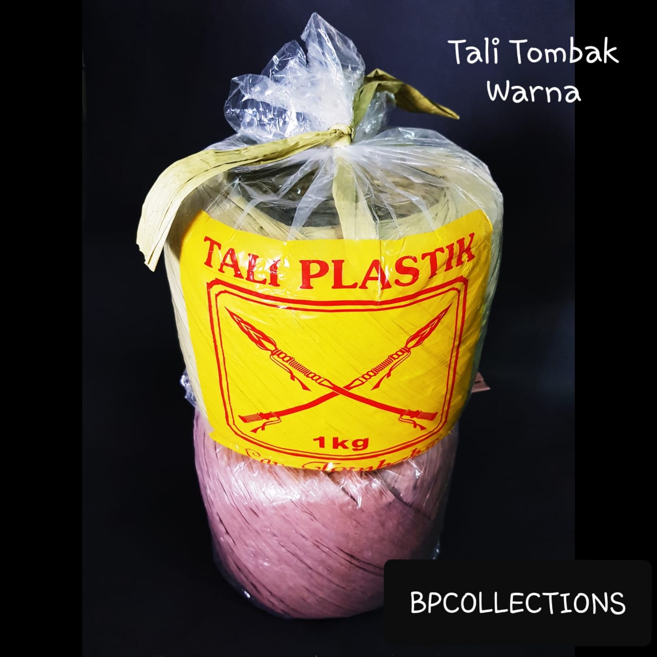 1 BALL 15pcs TALI RAFIA 1KG FULL HITAM WARNA WARNI TOMBAK DORANG SANGAT ...
