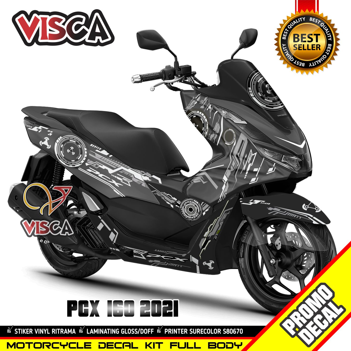 Stiker Pcx 160 Terbaru 2022 Decal Pcx 160 Full Body Stiker Pcx 160 ...