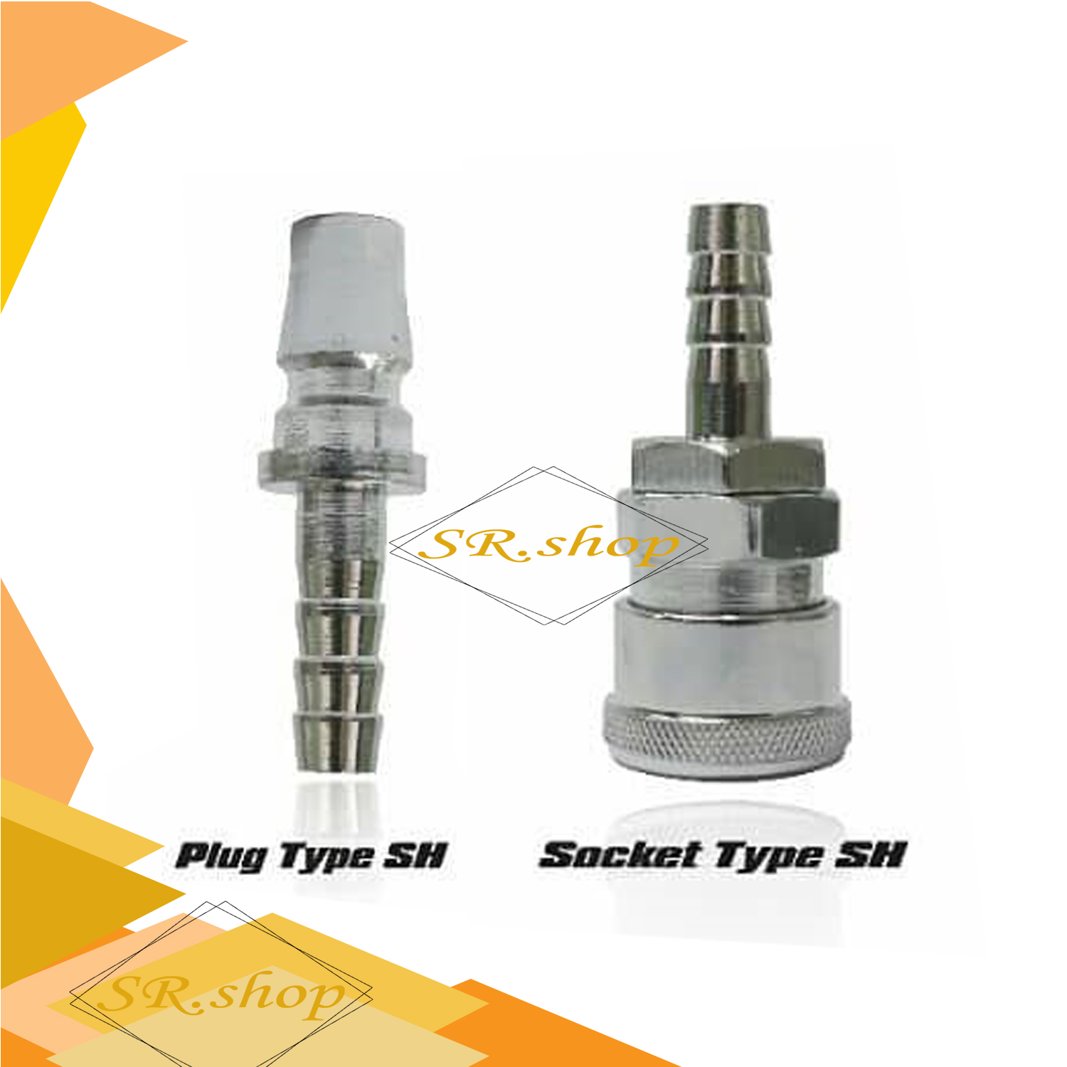 Quick Coupler 1 set Nepel Sambungan Selang Angin Kompresor SH20 Dan ...