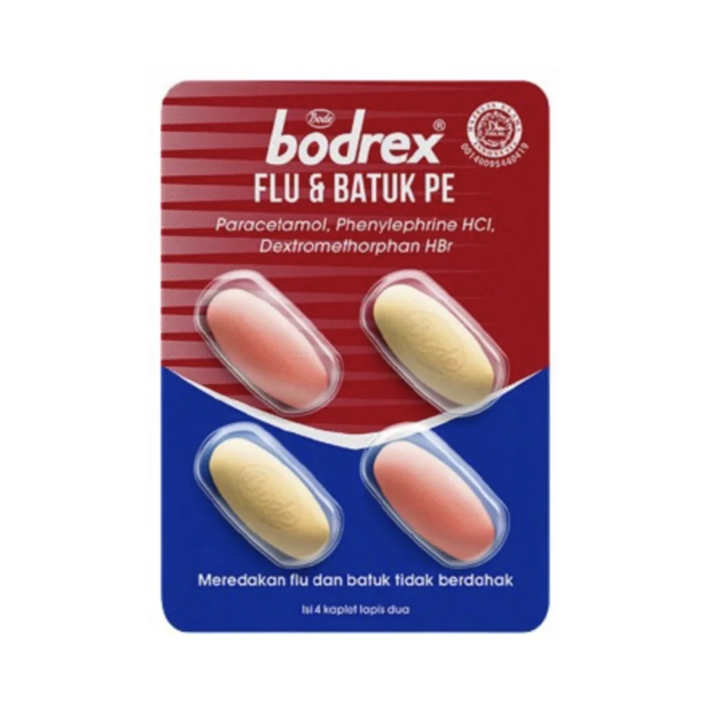 Bodrex Extra /Bodrex Migra /Bodrex Flu dan Batuk 1Strip isi 4Tablet ...
