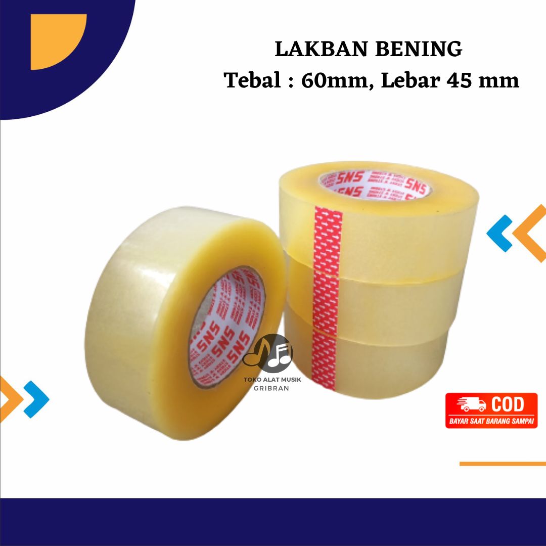 Lakban Bening Besar 60mm Kuat Merk SNS Original | Lazada Indonesia