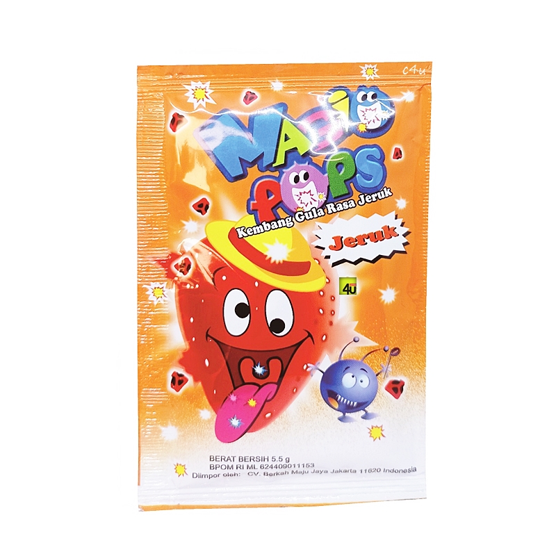 Magic Pops - JERUK Crackle-Popping Candy - 1 Sachet | Lazada Indonesia