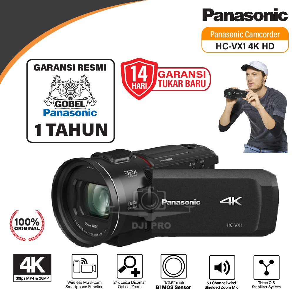 Panasonic HC-VX1 4K HD Camcorder Panasonic HCVX1 Handycam Resmi ...