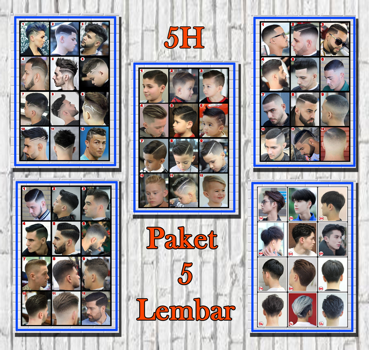 Enana Shoop/Poster Barbershop/Poster Pangkas Rambut / Poster Salon ...