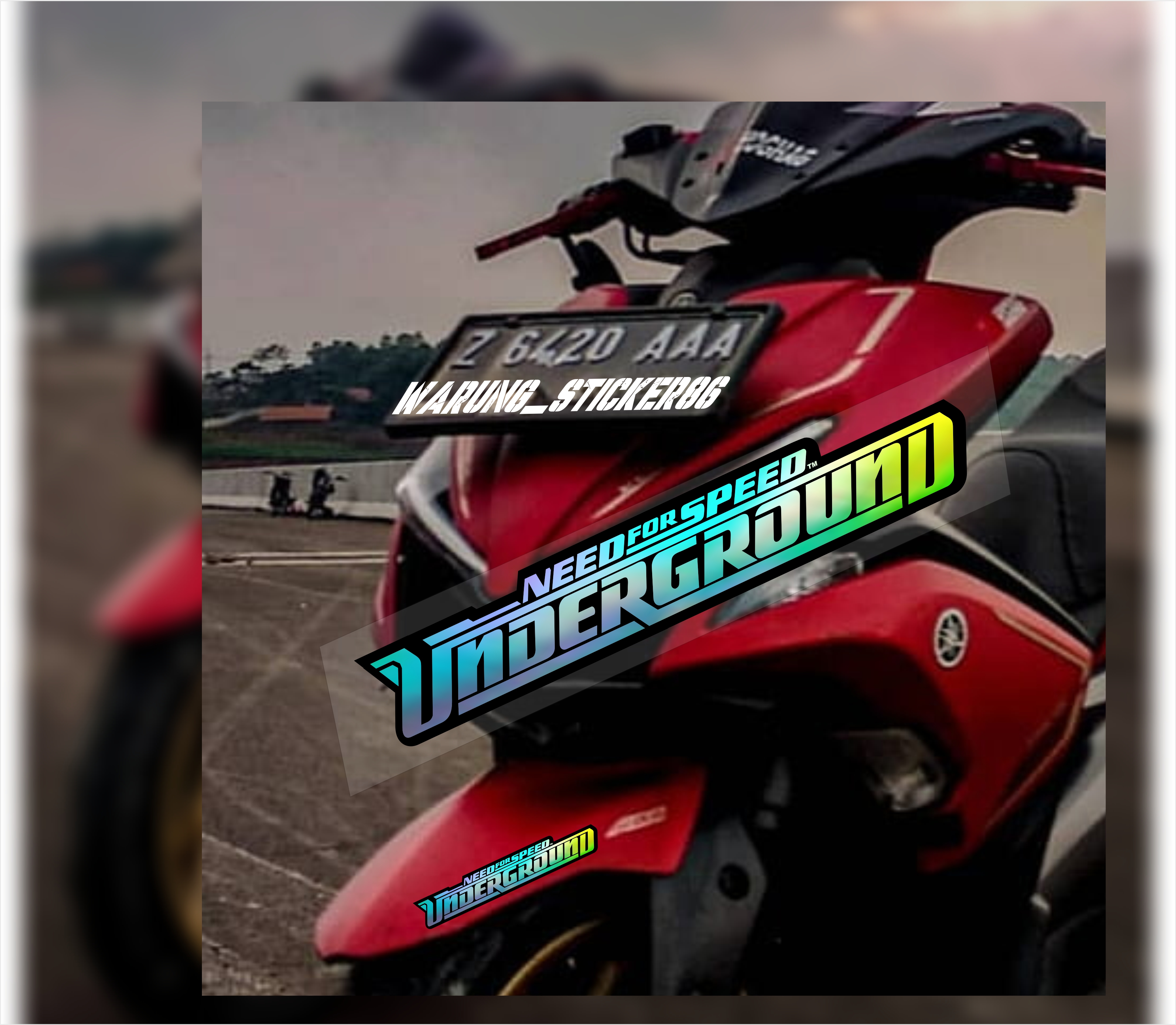 STIKER STICKER RACING - STIKER CUTING SPONSOR | Lazada Indonesia