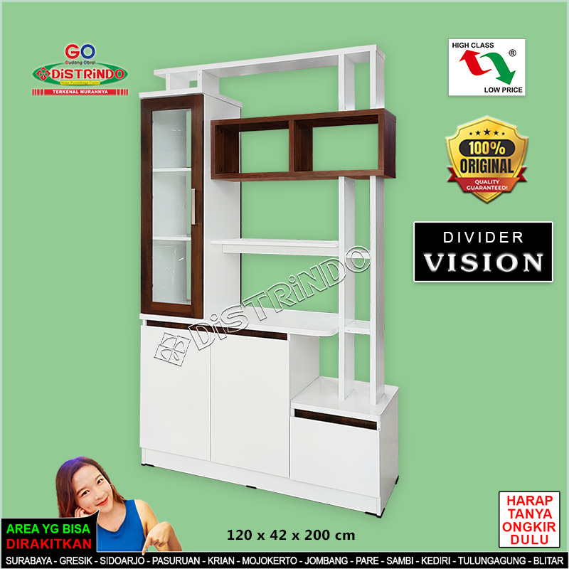 Penyekat Ruangan Divider Partisi Minimalis Kualitas Mewah TEBAL Halus ...