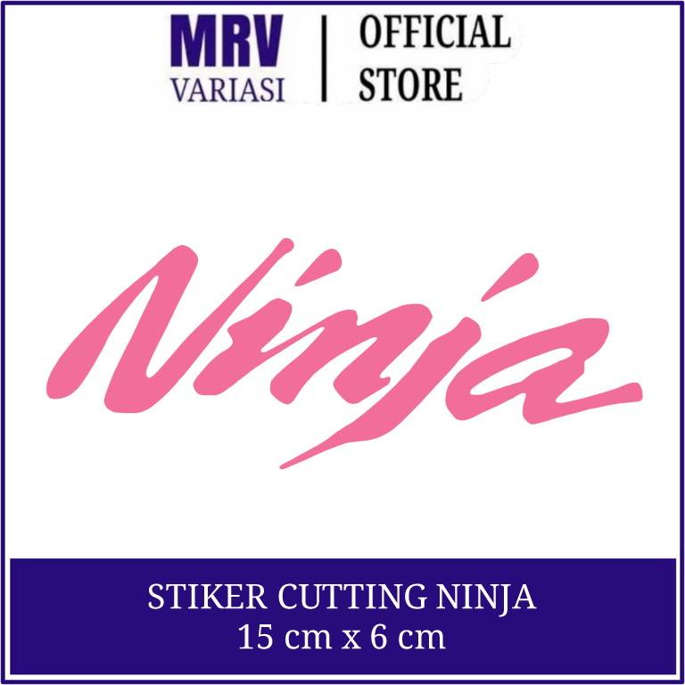 Stiker tulisan ninja stiker cutting ninja anti air kualitas top panjang ...