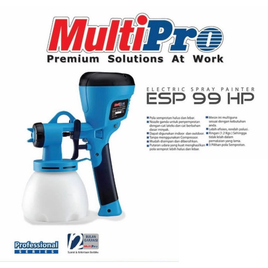 SPRAY GUN ELEKTRIK SPRAYGUN ELEKTRIK SEMPROT CAT MULTIPRO ESP 99 HP ...