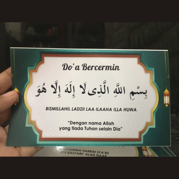Stiker label doa Doa bercermin | Doa menyisir rambut | harian anak doa ...