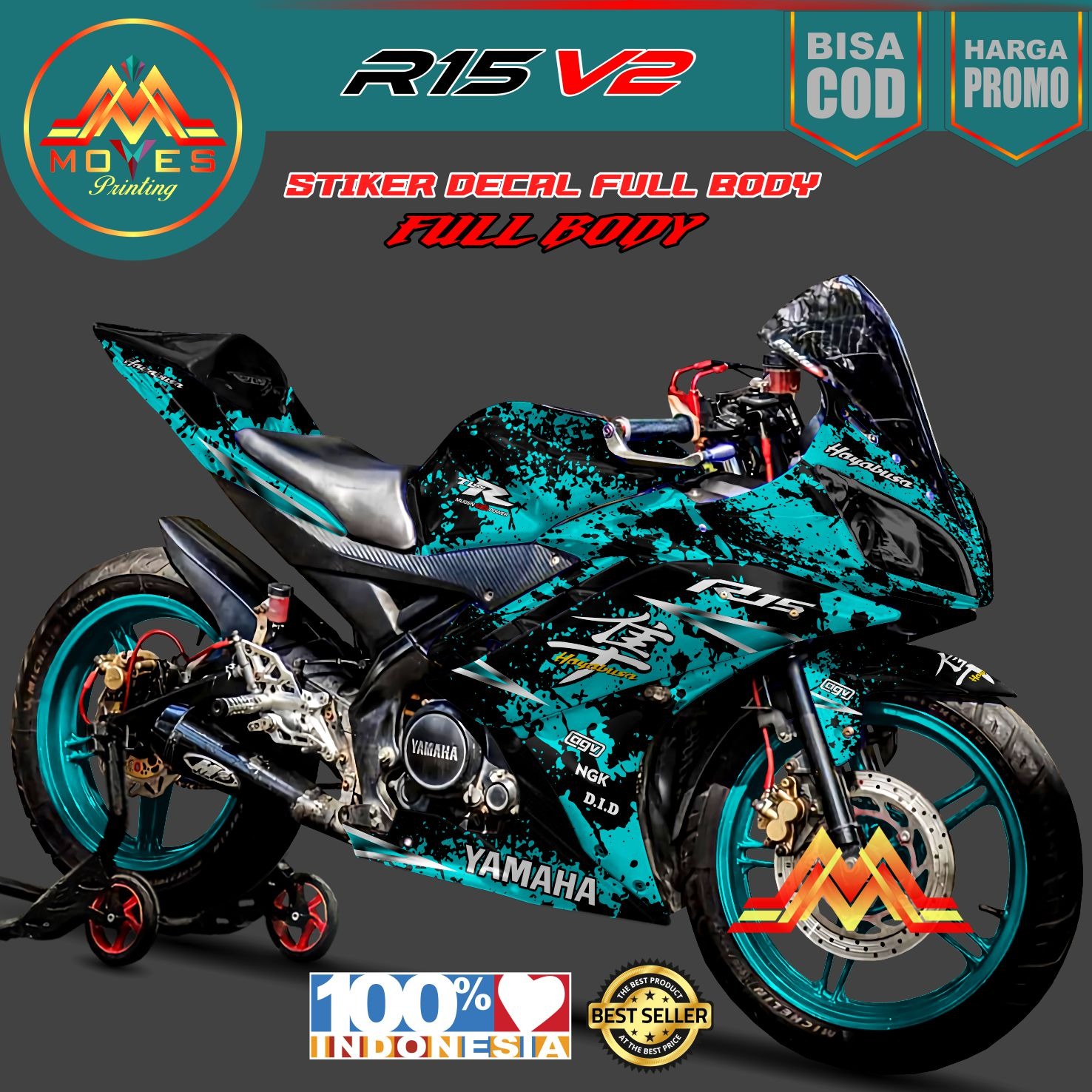 ⭐⭐⭐⭐⭐( cod ) stiker r15 v2 stiker decal motor r15 v2 stiker full body ...