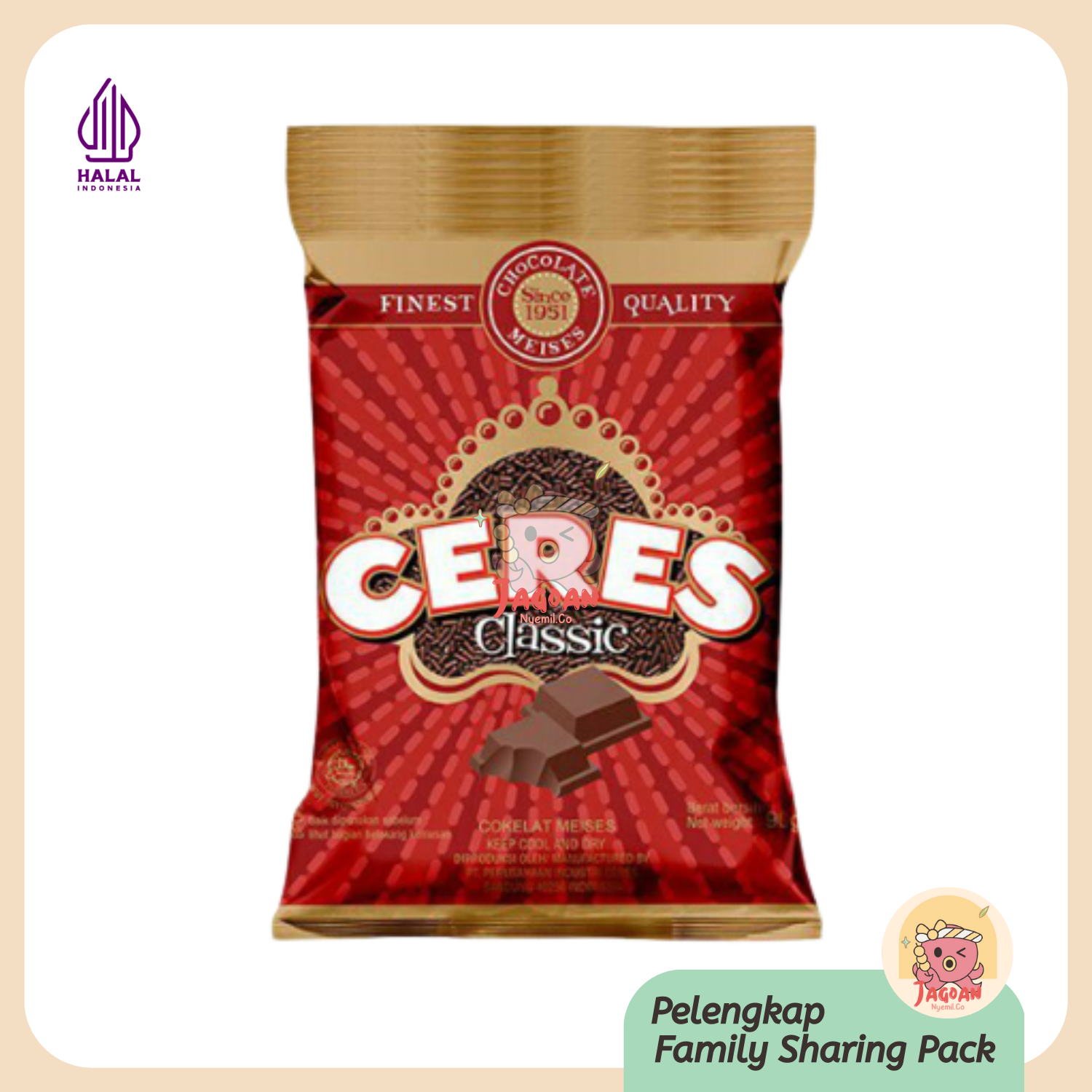 Cokelat Meses Ceres Classic 90 Gram Original | Lazada Indonesia