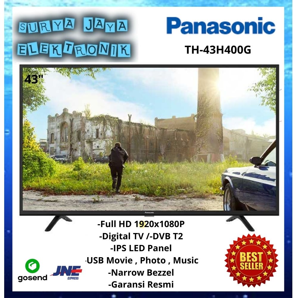 Panasonic LED TV 43 Inch TH-43H400G Narrow Bezzel Digital TV | Lazada ...