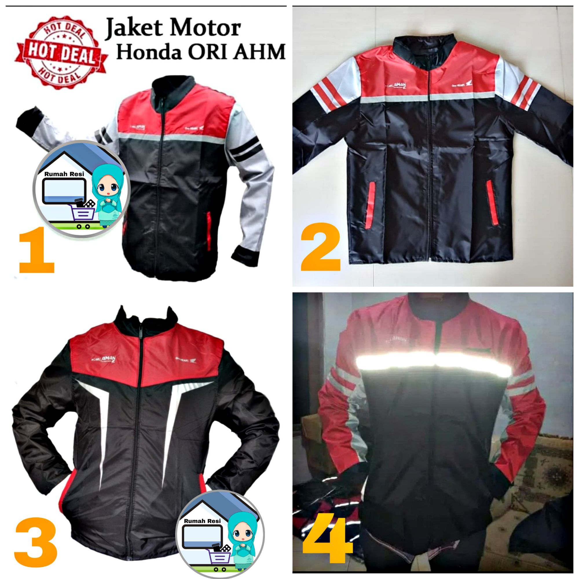 Jaket honda parasit original | Lazada Indonesia
