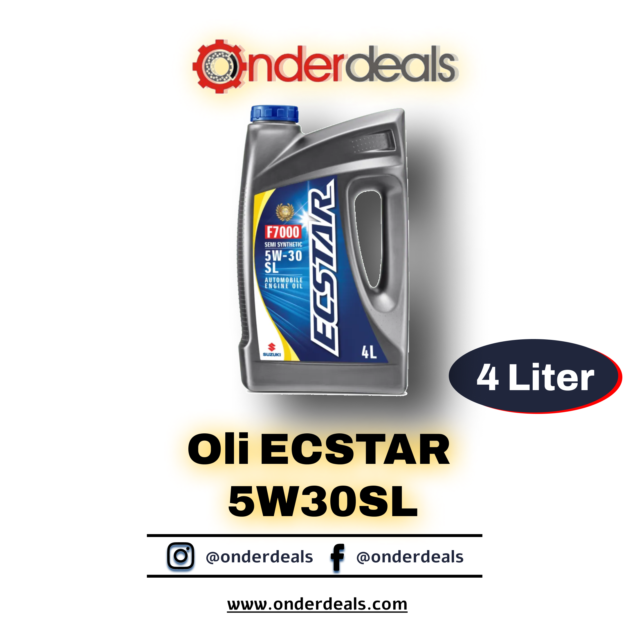 Oli Ecstar 5W-30 SL 4 Liter | Lazada Indonesia