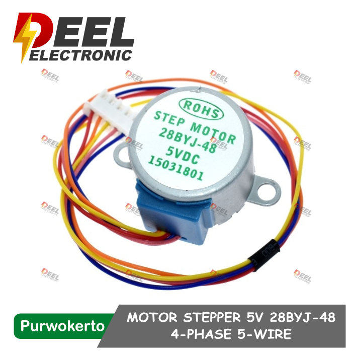 MOTOR STEPPER 5V 28BYJ-48 4-PHASE 5-WIRE STEPPER MOTOR GEAR MOTOR ...