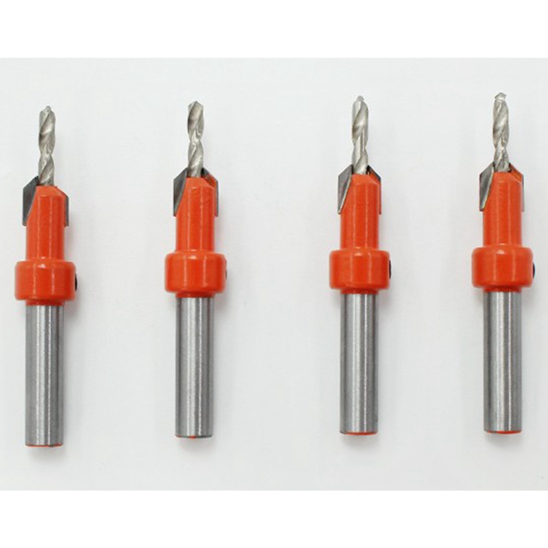 5Pcs Wood Hole Drill Bit,8MM Shank Countersink Drill Bit Router Bit ...