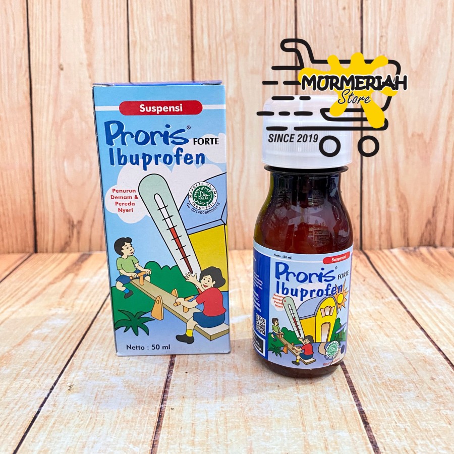 PRORIS FORTE Sirup 50 ml Ibuprofen-Syrup Obat Demam,Nyeri & Pusing ...