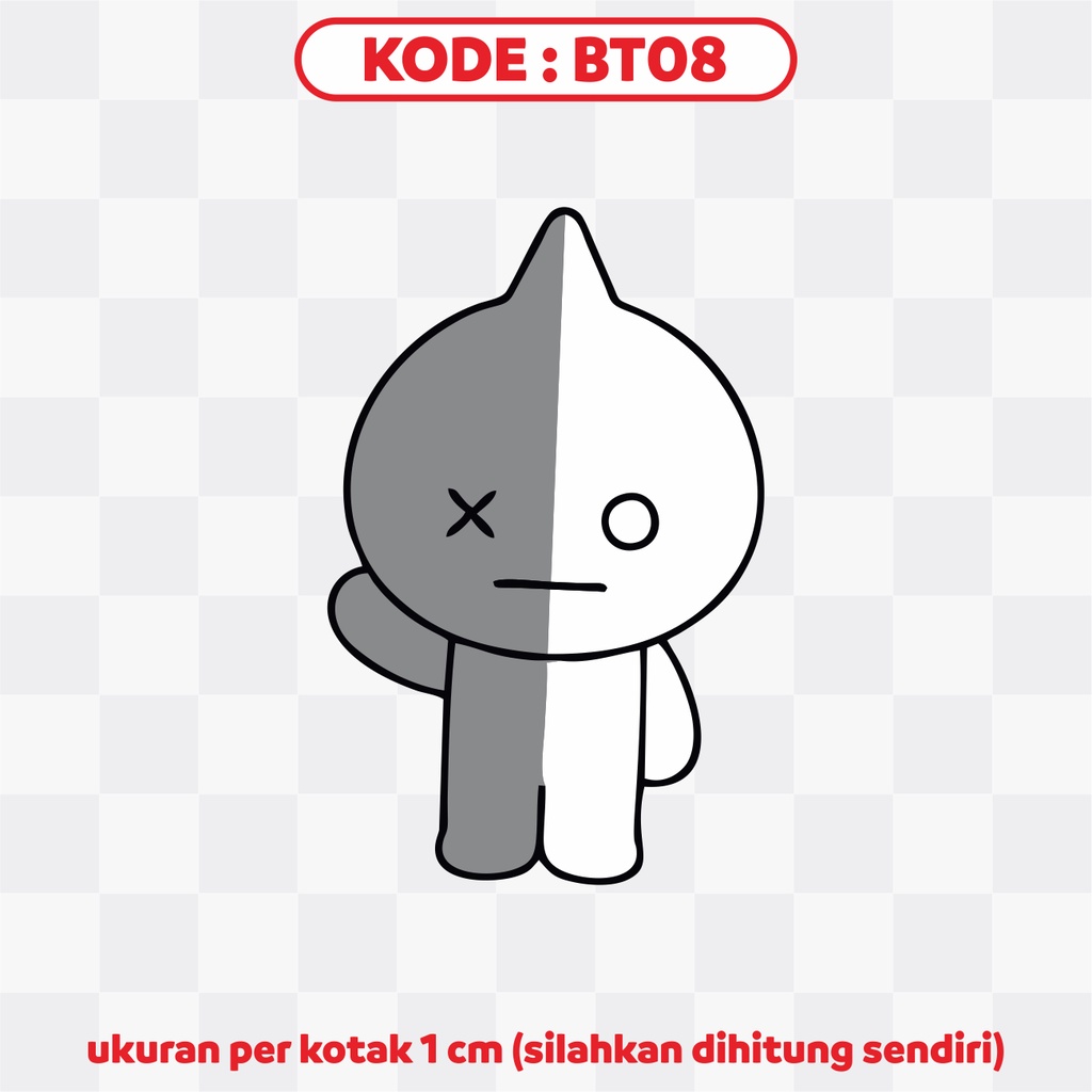 Stiker Baju Sablon Setrika Aesthetic // Sticker Iron - BTS BT21- Patch ...