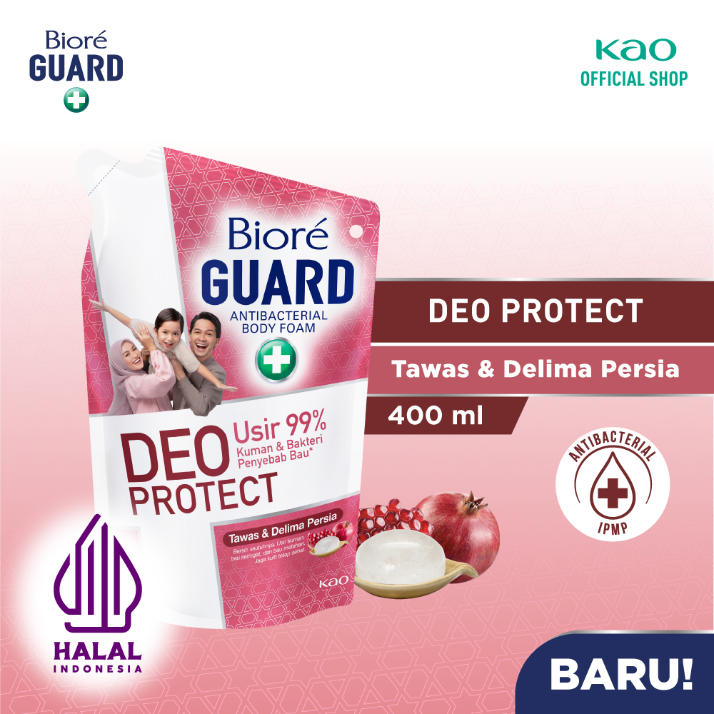 Biore Guard Deo Protect Sabun Mandi Cair Anti Bakteri Halal Tawas ...
