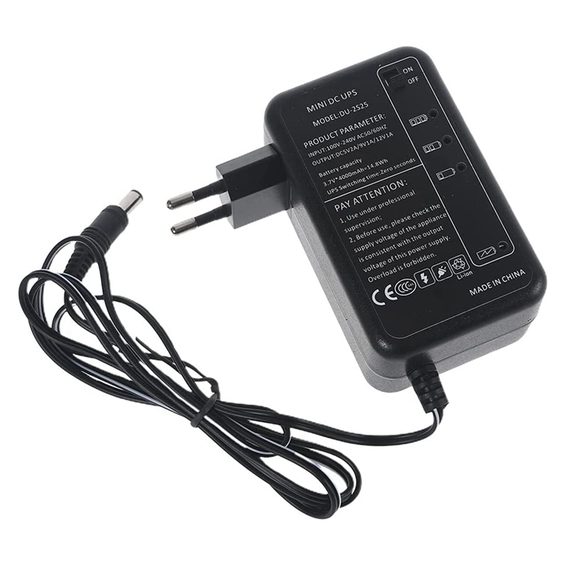 Rechargeable 5000MAh 5V 9V 12V UPS Uninterrupted Backup Power Supply 5 ...
