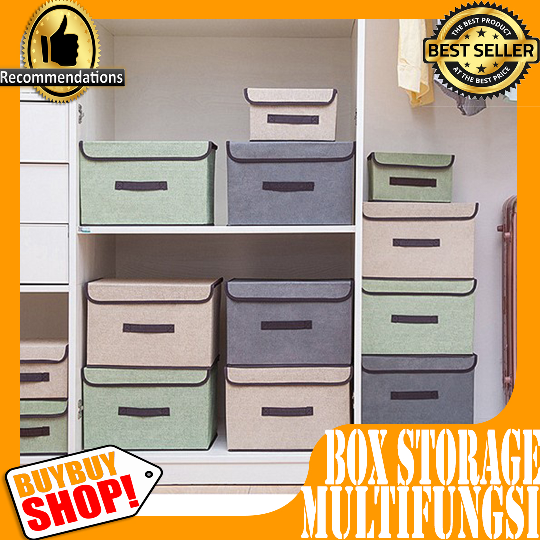 BOX 2 in 1 Multifungsi Storage Box Baju Kotak Penyimpanan Mainan Kotak ...