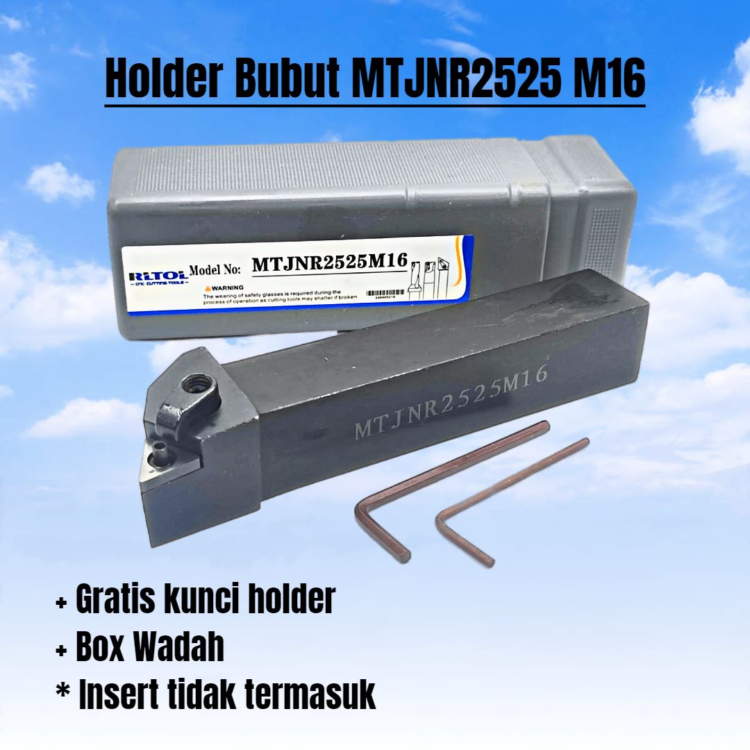 Holder Bubut MTJNR 2525M16 Insert TNMG Holder MTJNR 2525 M16 | Lazada ...