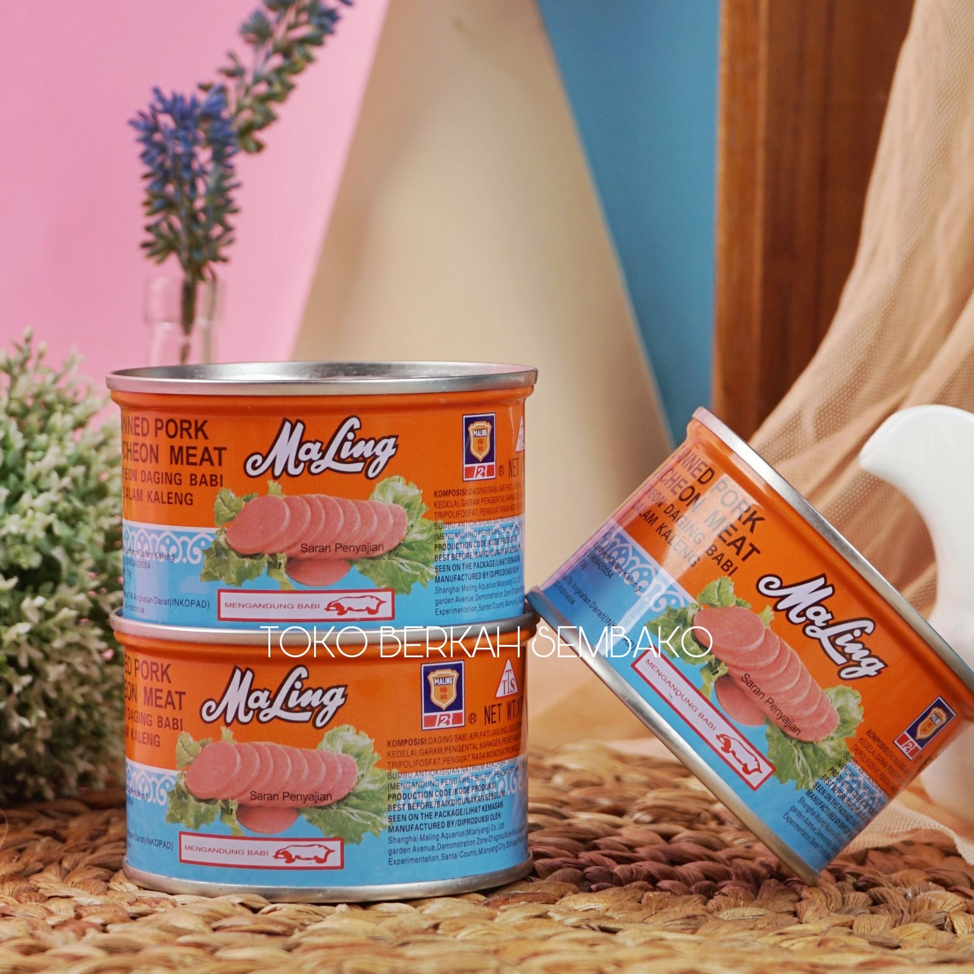 Ma Ling TTS Luncheon Pork Meat 170gr / Daging Ham Babu Maling Luncheon ...