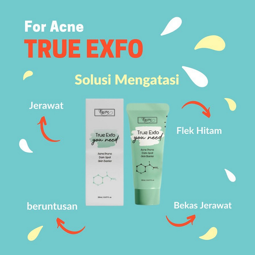 Byzoe True Exfo you Need for Acne Prone Dark spot Skin barrier/ Menjaga Wajah Tetap Mulus ...