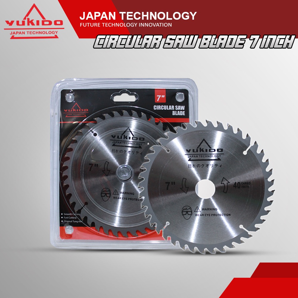 YUKIDO TCT CIRCULAR SAW BLADE MATA PISAU CIRCULAR SAW 7 INCH MATA ... YUKIDO TCT CIRCULAR SAW BLADE MATA PISAU CIRCULAR SAW 7 INCH MATA ...